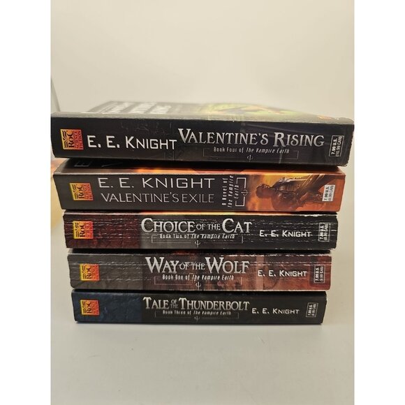 Office | Vampire Earth Series Set By E E Knight Way Of Wolf Thunderbolt ...